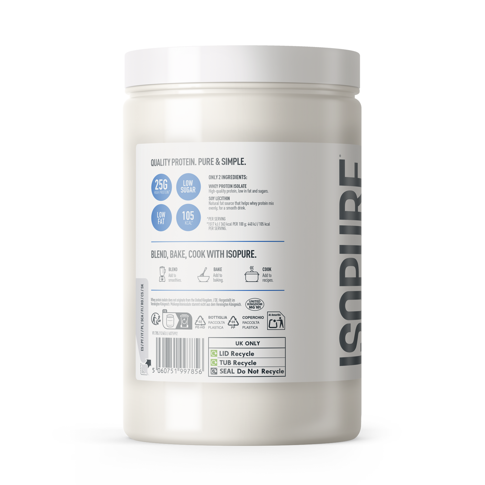 ISOPURE® Whey Protein Isolate | 25 g High-Quality Protein