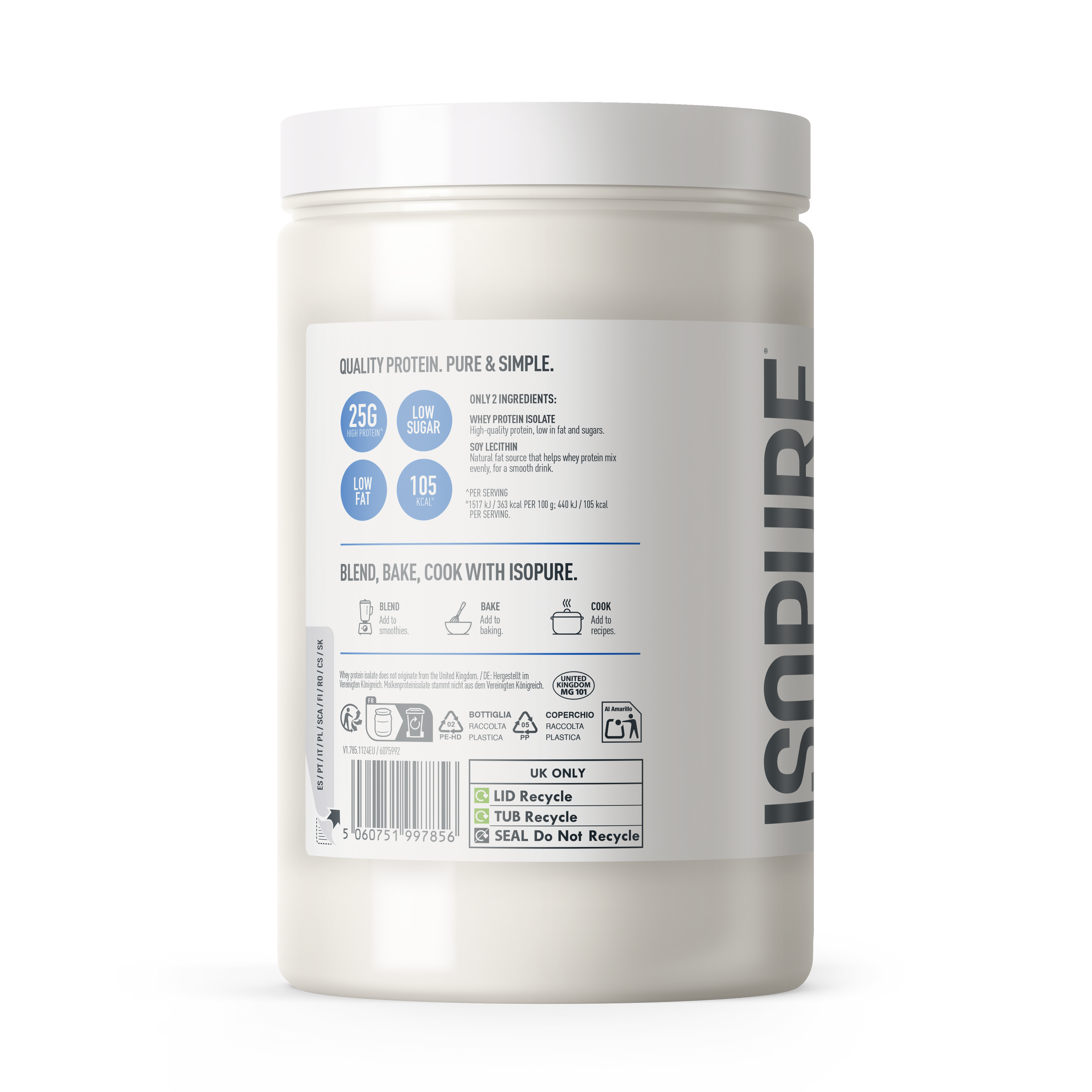 ISOPURE® Whey Protein Isolate | 25 g High-Quality Protein